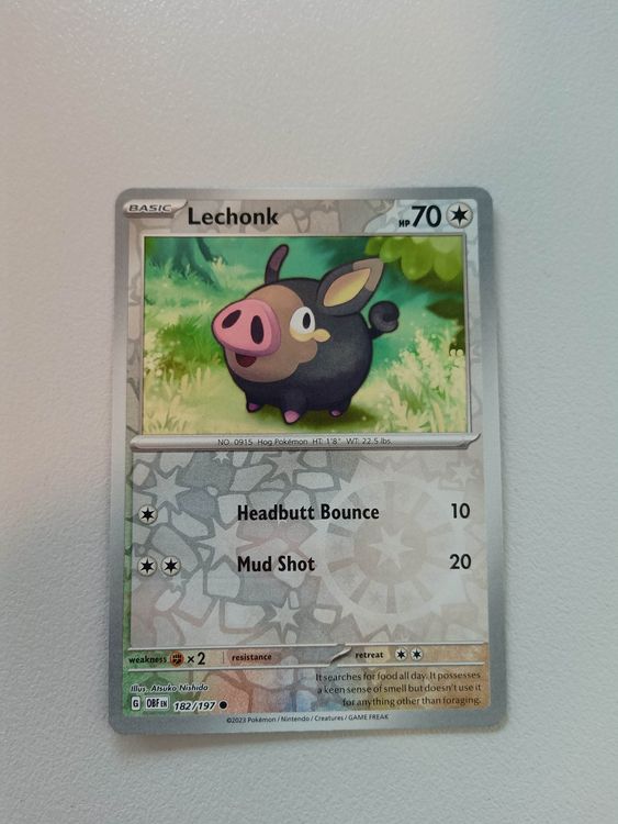 Lechonk Ferkuli Obsidian Flames - Pokemon Reverse Holo | Kaufen auf Ricardo
