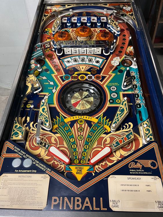 Flipperkasten/ Pinball / Flipperautomat „ Bally Speak Easy4“ (Gebraucht) in Eriswil für CHF 2690 ...