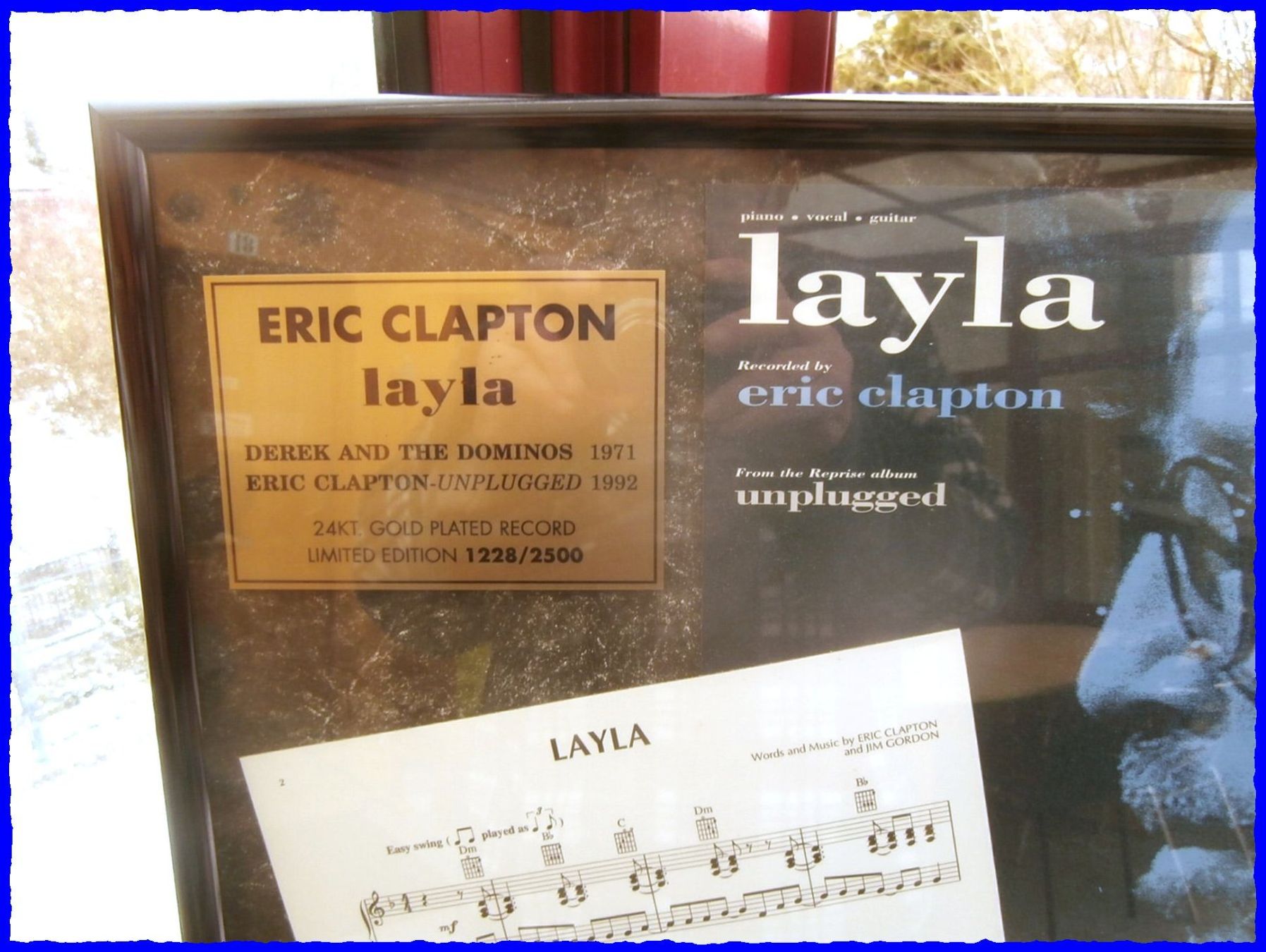Eric CLAPTON "Layla" - Gold Schallplatte - Limited Edition (Neu (gemäss ...