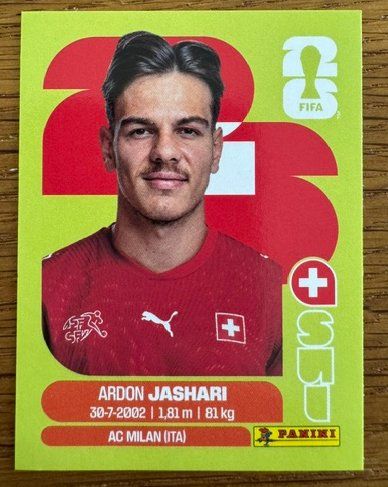 Ardon Jashari SUI 14 Panini FIFA World Cup 2026 ⚽🏆 (Neu (gemäss ...