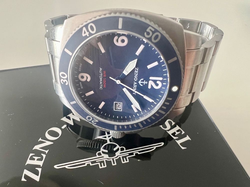 ZENO Army Diver Look, Automatic, Ltd. Ed. x/300, OVP 800.- (Neu und ...