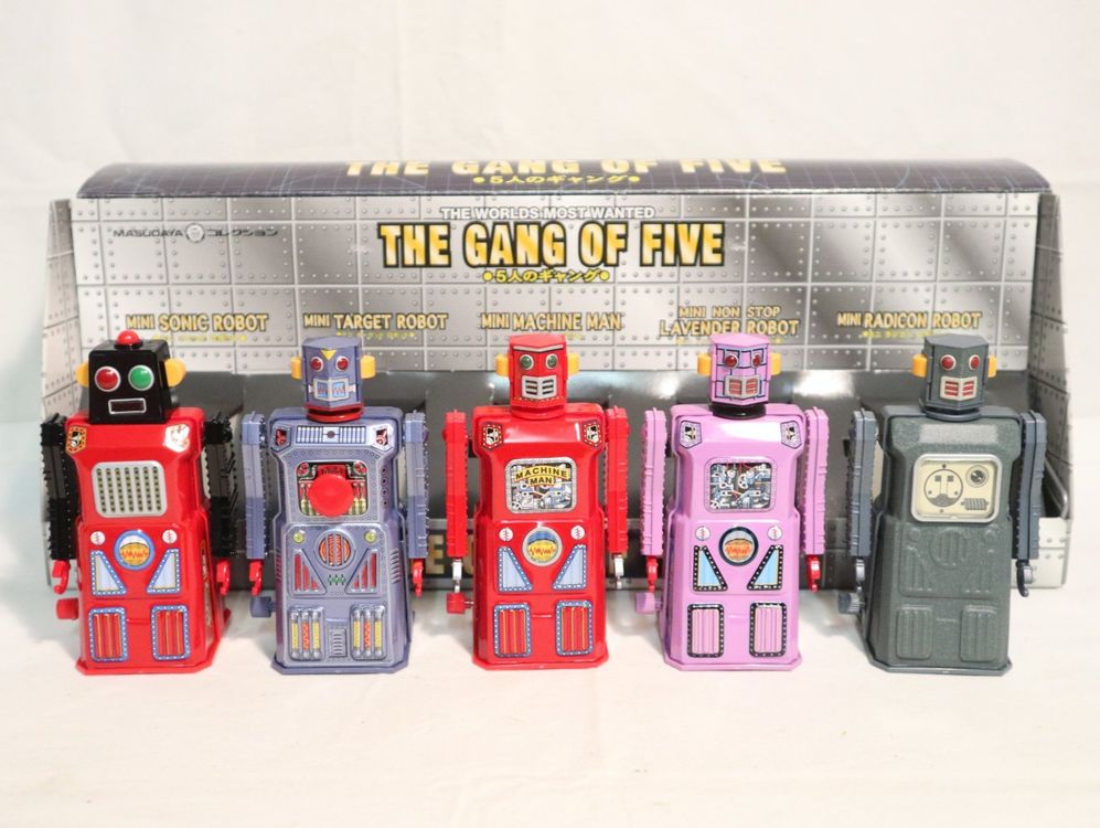 1997 Masudaya 5 Roboter Robots made in Japan zum aufziehen (Neu (gemäss Beschreibung)) in ...