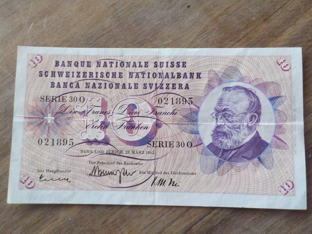 Schweizer Banknote 10 Fr. | Kaufen auf Ricardo