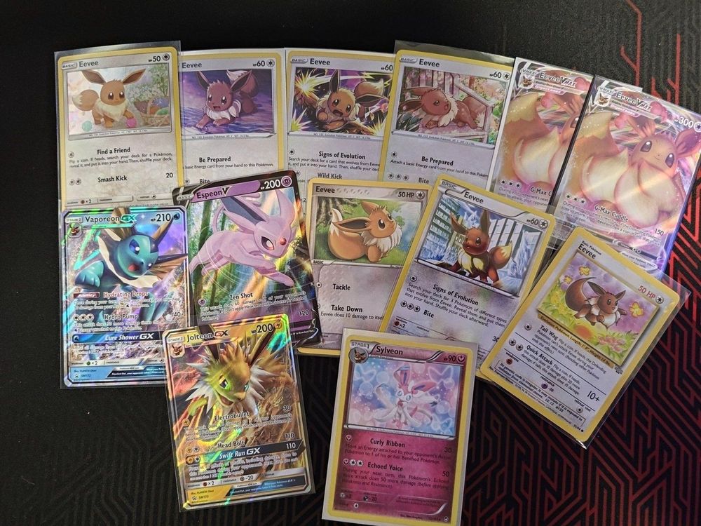 Eevee Espeon Jolteon Sylveon Bundle Pokemon Karte En Kaufen Auf Ricardo