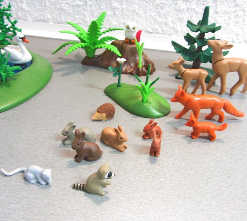 Playmobil herzige Wald- und Wiesentiere mit Teich (Gebraucht) in Sirnach für CHF 16 – mit ...