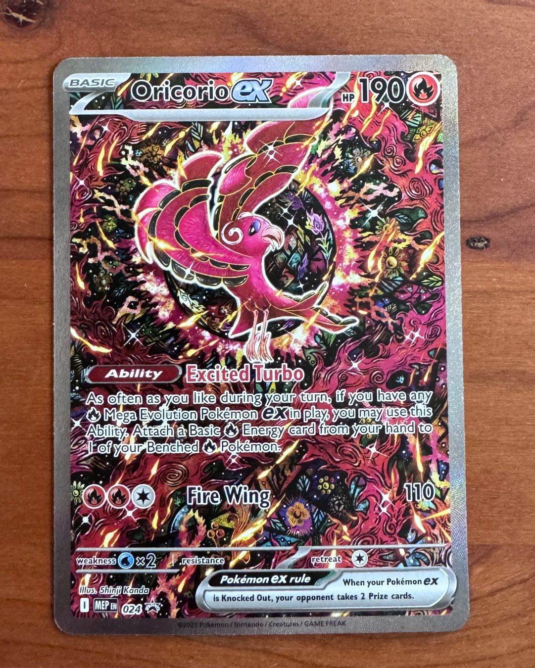 Oricorio ex Pokemon Mega Charizard UPC Promo MEP 024 (Neu (gemäss ...