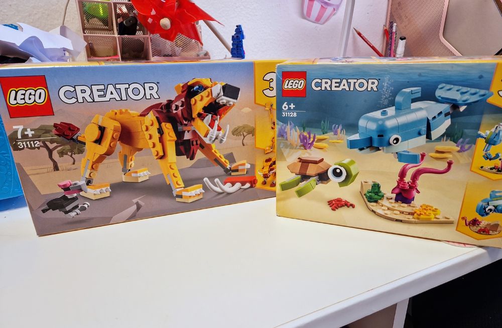 2 Lego Creator Sets 3in1 Löwe & Delfin (neu) (Neu und originalverpackt ...