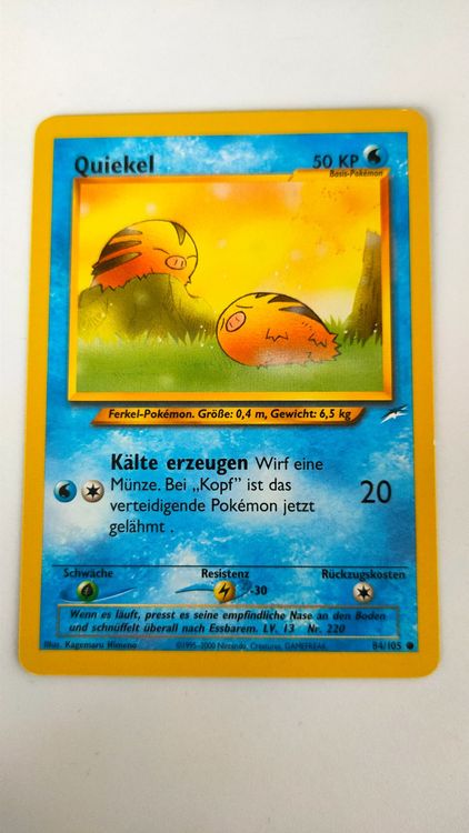 Quiekel - Pokemon - Neo Destiny (Gebraucht) in Subingen für CHF 2 – mit ...