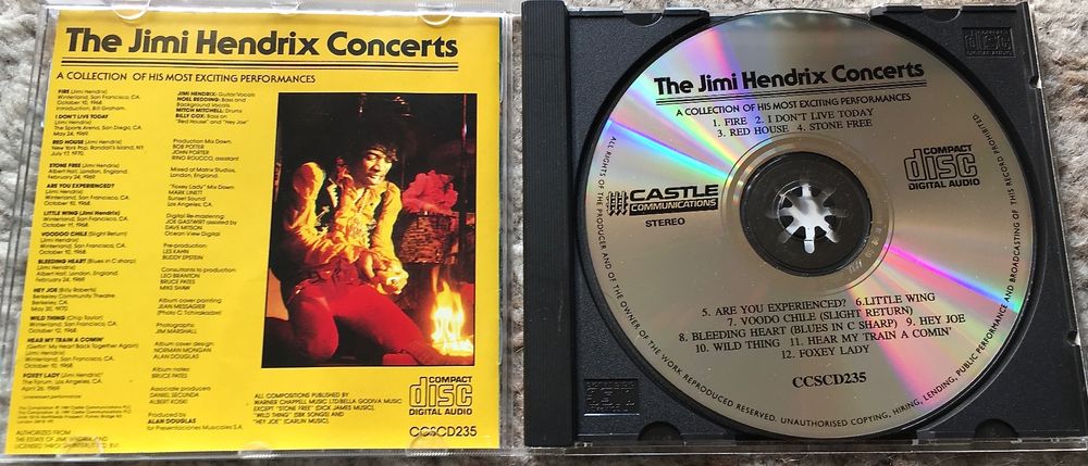 Jimi Hendrix - The Jimi Hendrix Concerts CD 1982 | Kaufen auf Ricardo