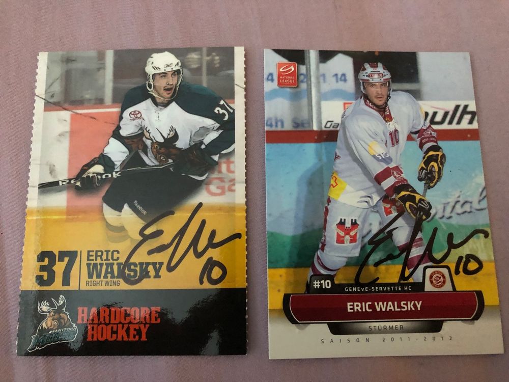 Eric Walsky Genf Servette Hockey Card signiert | Kaufen auf Ricardo