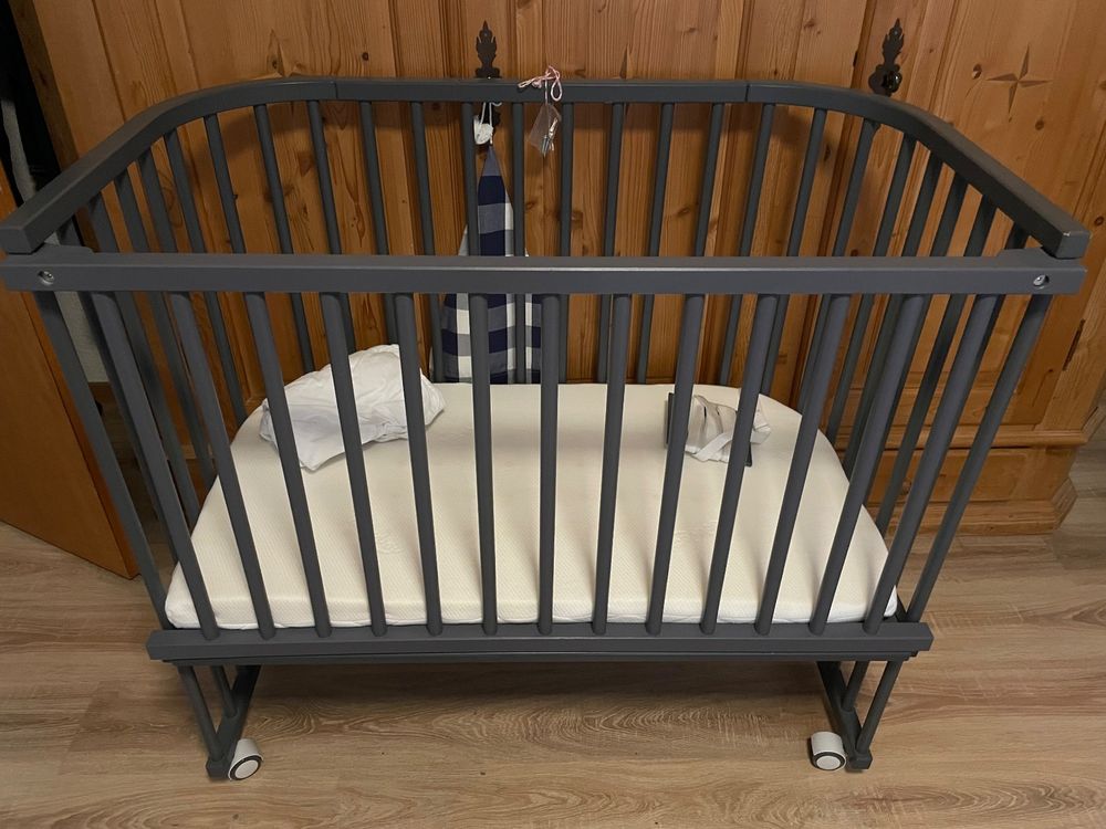 Babybay Beistellbett Boxspring, XXL, grau | Kaufen auf Ricardo