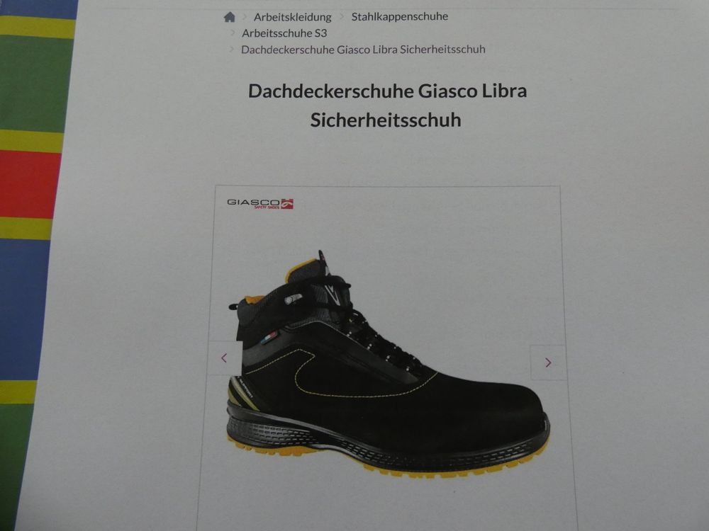 Sicherheitsschuh GIASCO - LIBRA S3/ Gr.45 | Kaufen auf Ricardo