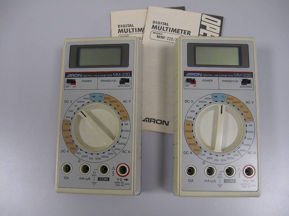 2 x AARON Digital Multimeter MM-230 Made in Japan Vintage (Gebraucht ...