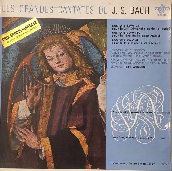 Bach – Kantaten BWV 26, BWV 130, BWV 61 (LP, Fritz Werner) (Gebraucht) in Grüningen für CHF 4 ...