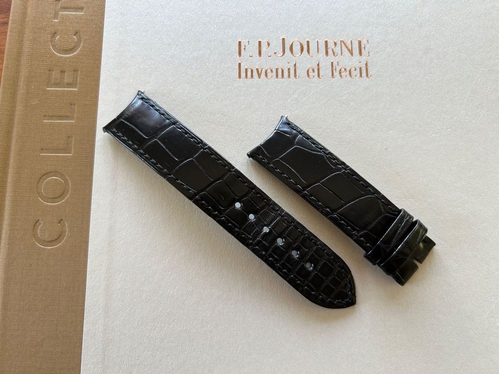 F.P.JOURNE Black Alligator Strap 21mm by 19mm OEM New | Kaufen auf Ricardo