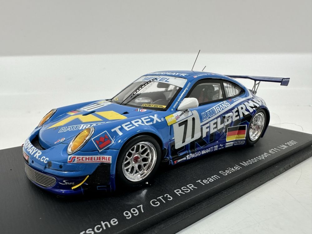 Porsche 911 (997) GT3 RSR 1:43 Team Seikel Motorsport, SPARK (Neu ...
