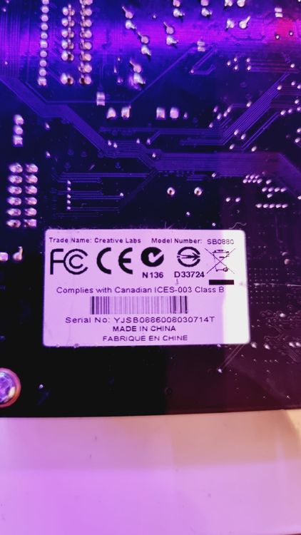 Creative Labs SB0880 X-Fi Sound Card (Gebraucht) in Thusis für CHF 14 ...