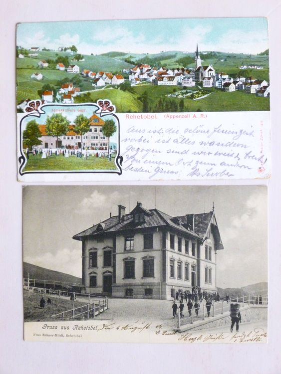 REHETOBEL / GUPF - 2 alte AK 1904 - 2bildrig + Schulhaus | Kaufen auf Ricardo