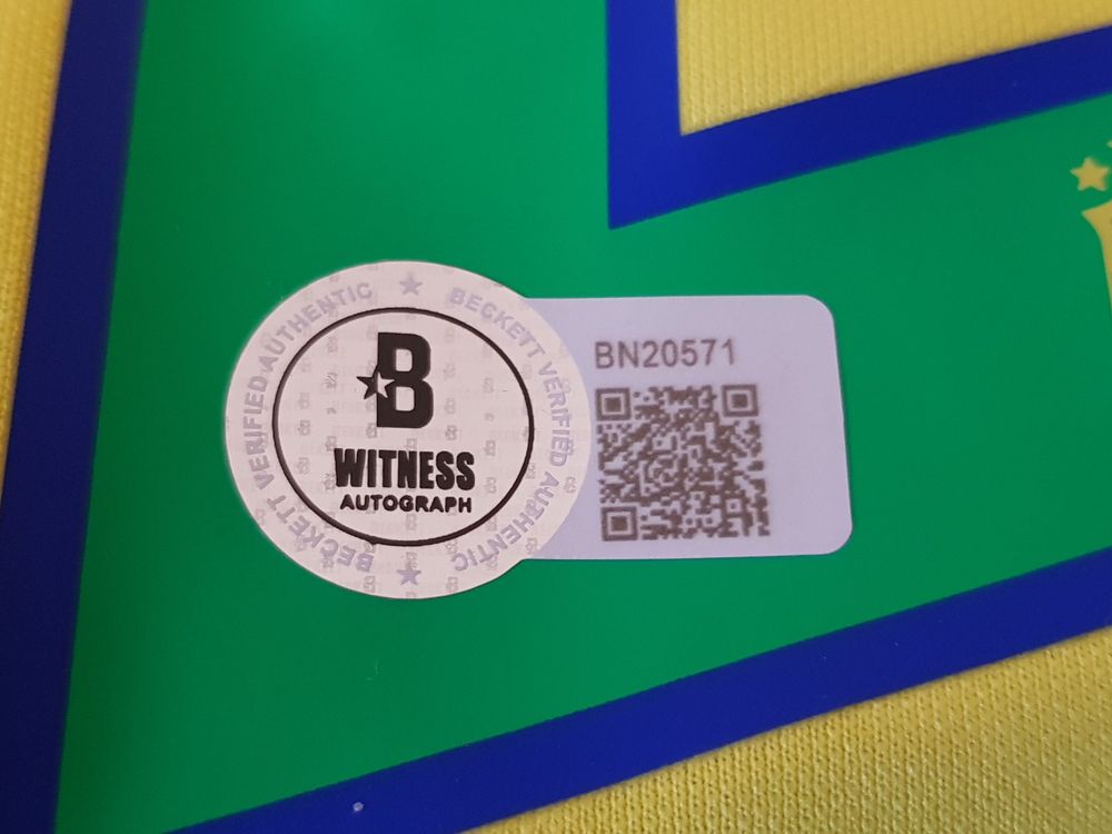Vini JR - Brasilien Trikot - Beckett Zertifikat - Signiert (Neu (gemäss ...