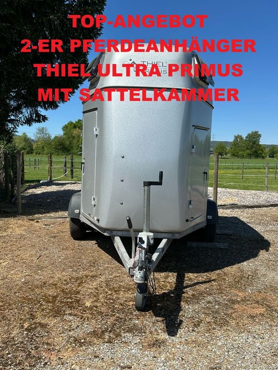 Thiel Ultra Primus Pferdeanhänger 2er mit Sattelkammer ALU (Gebraucht ...