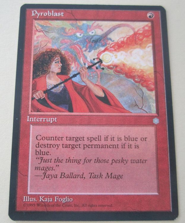 Magic the Gathering Karte Pyroblast Eiszeit | Kaufen auf Ricardo