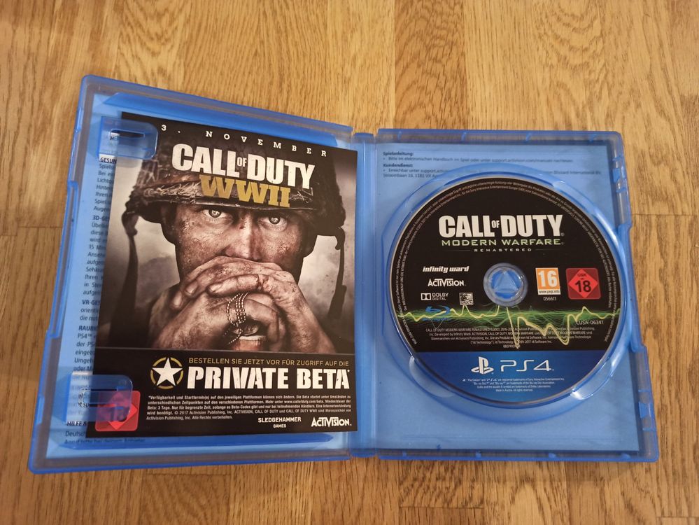📀🎮📀Call of Duty Modern Warfare Remastered PS4 / PS5📀🎮📀 (Gebraucht) in Oberweningen für CHF 13.95 ...