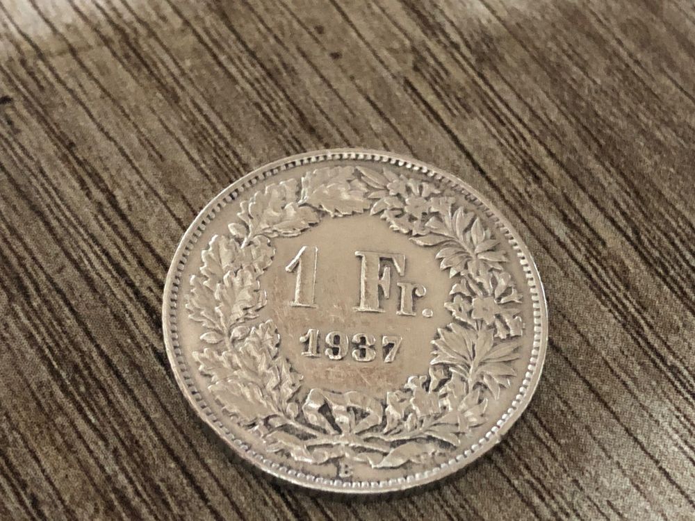 Schweiz 1 Franken 1937 Silber Rar (Gebraucht) in Flumenthal für CHF 3.5 – mit Lieferung auf ...