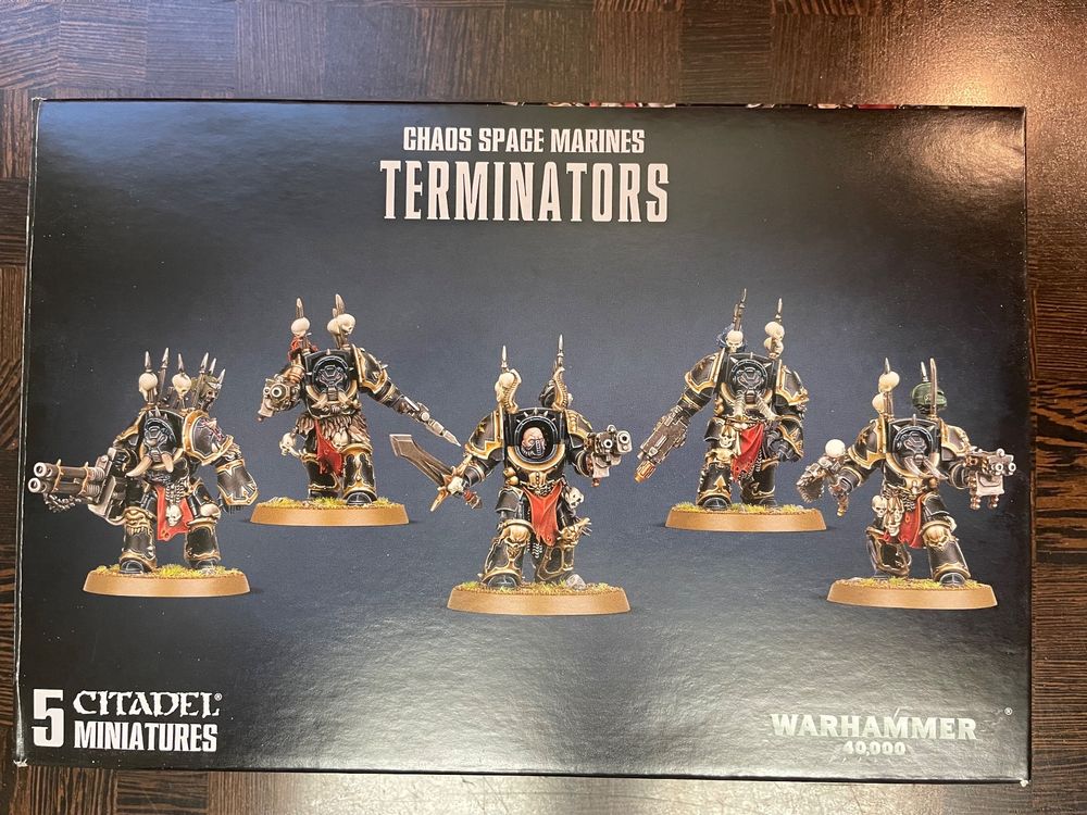 CHAOS SPACE MARINES - TERMINATORS (Neu (gemäss Beschreibung)) in Egg b ...