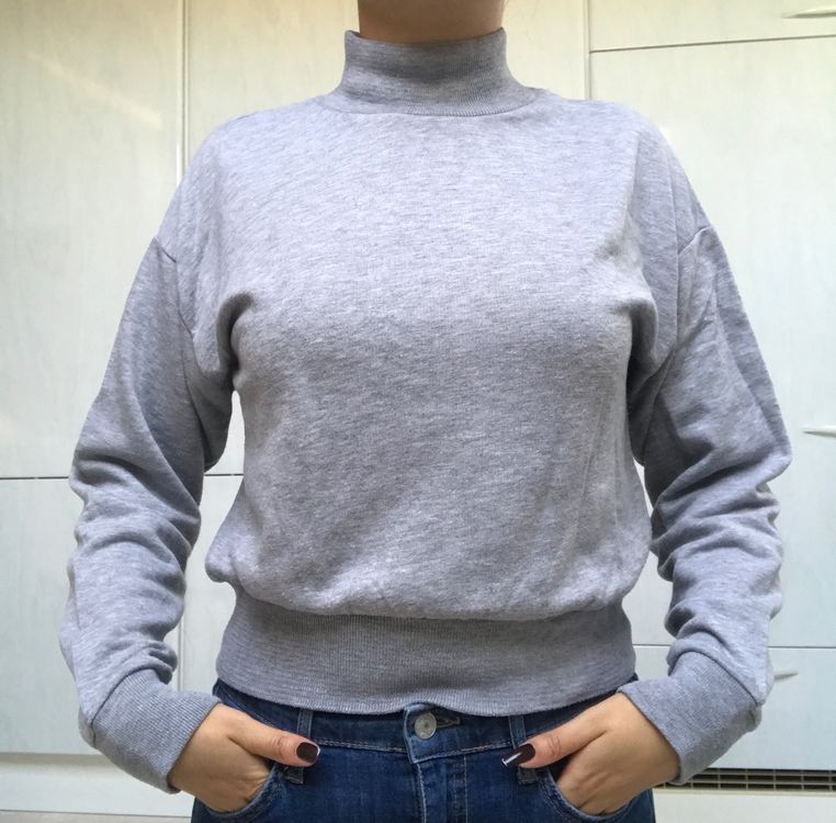 Grauer Rollkragenpullover | Kaufen auf Ricardo
