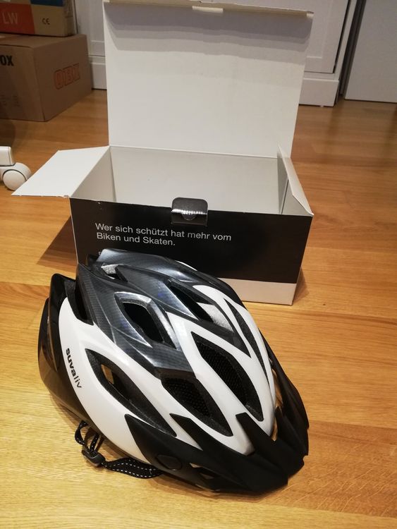 Velohelm SUVA "Volermo", anthrazit/weiss, Grösse: 60 - 64 cm (Gebraucht ...