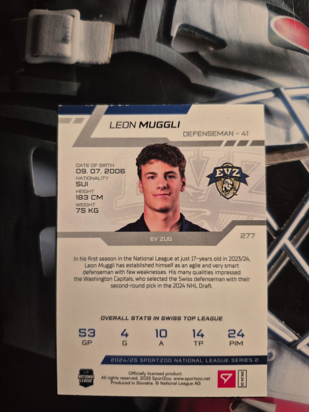 Leon Muggli EV Zug Sportzoo 2024/25 20/20 (Gebraucht) in Treiten für ...