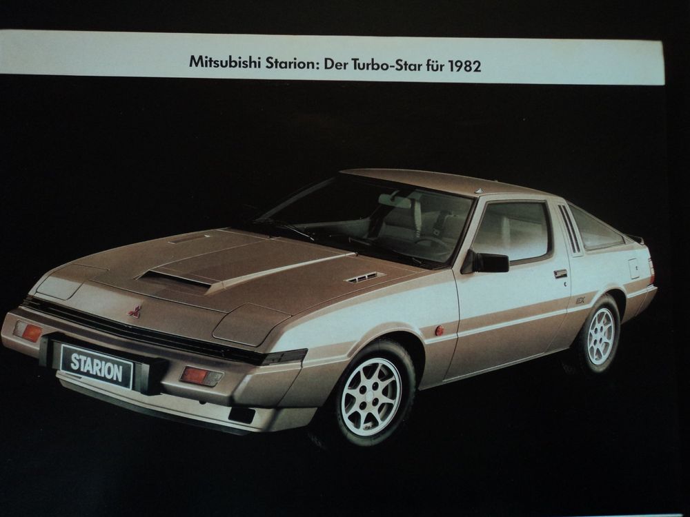 Prospekt Mitsubishi 1982 mit Starion Lancer Turbo Colt Turbo (Gebraucht ...