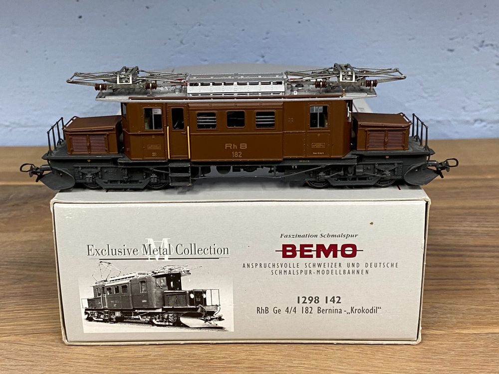 RhB Bemo Ge 4/4 182 Bernina Krokodil ESU V5 Sound, LED Metal (Gebraucht ...