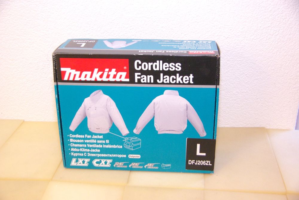 MAKITA Akku-Klima-Jacke, Gr. L, weiss (Neu und originalverpackt) in ...