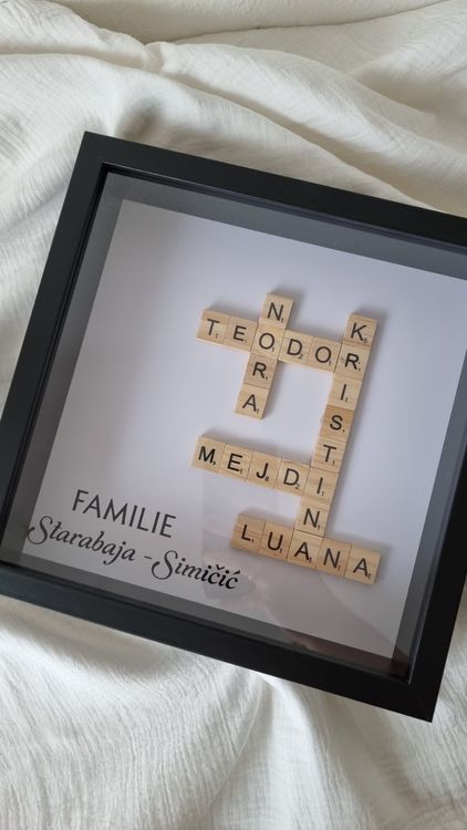 Personalisierter Familienrahmen mit Namen Scrabble (Neu und originalverpackt) in Münchenstein ...