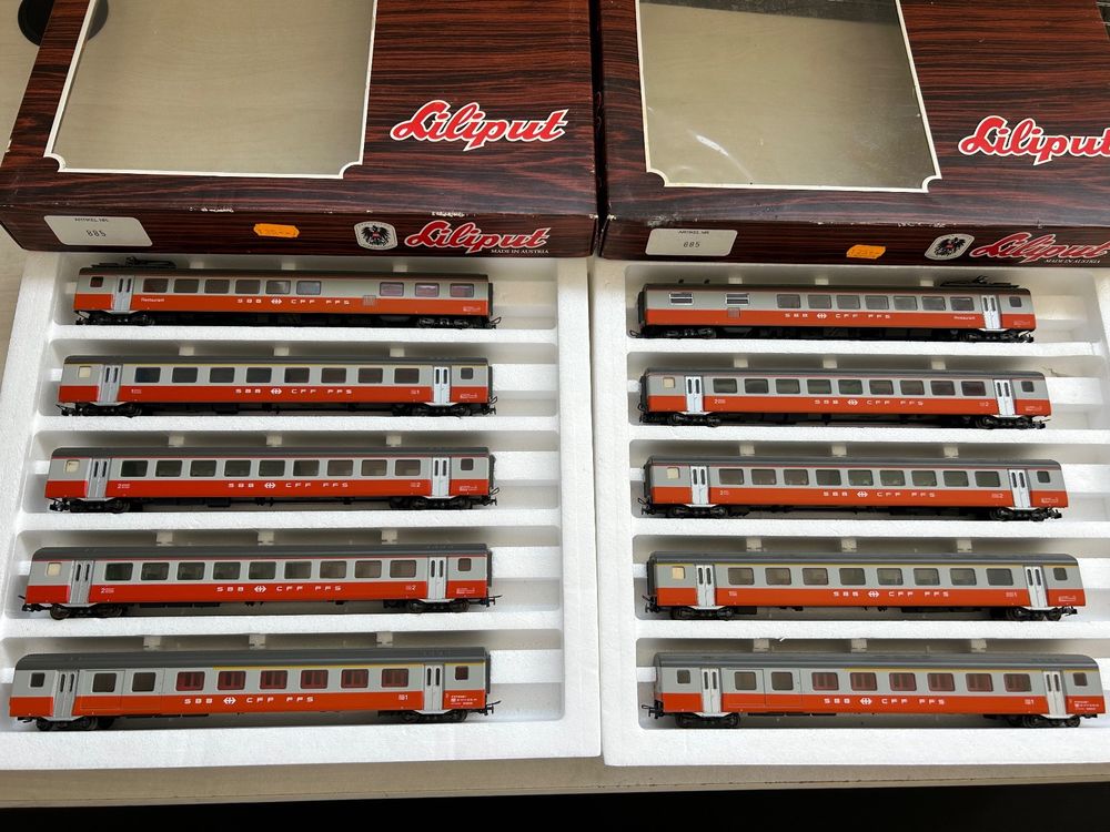 2x Liliput 885 2x5 Personenwagen EW III Swiss Express SBB H0 | Kaufen auf Ricardo