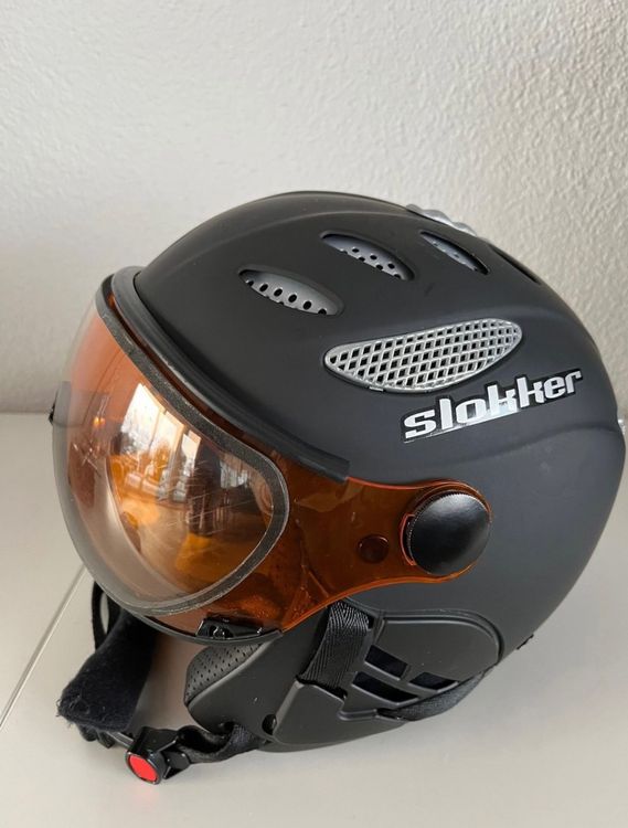 Skihelm Slokker Gr. M mit Visier (Gebraucht) in Remigen für CHF 33 ...