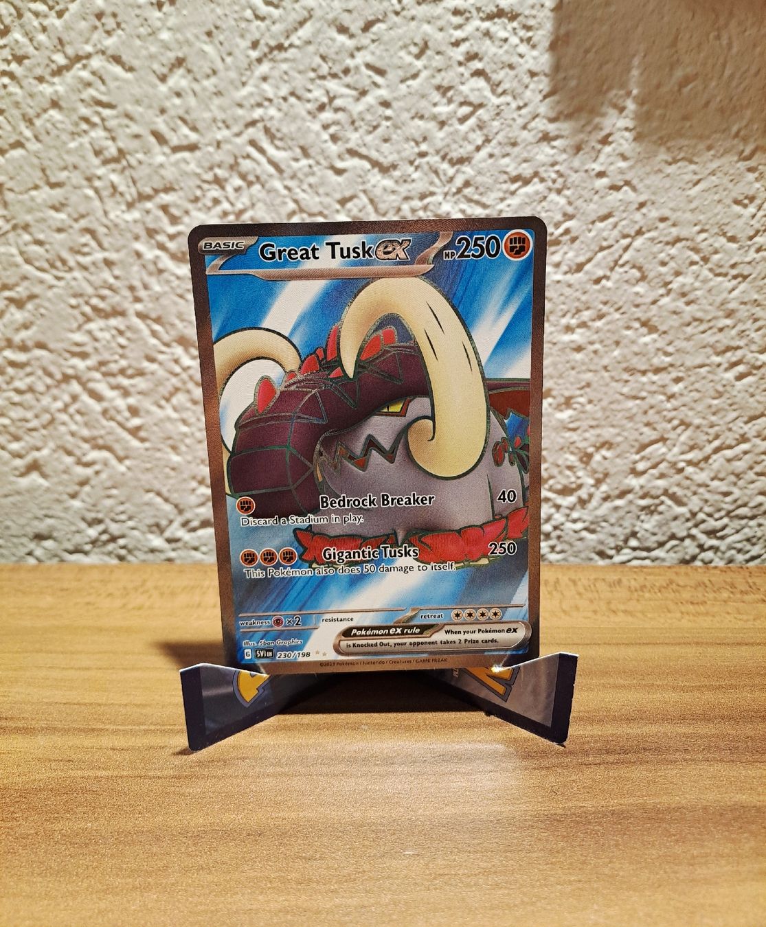 Great Tusk EX Full Art 230/198 Scarlet & Violet Base (Neuf (Voir ...