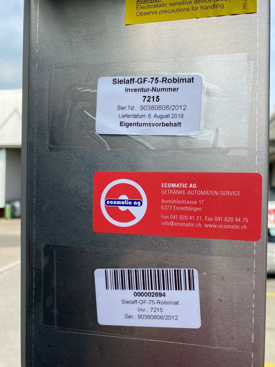 Getränkeautomat Sielaff Robimat GF 75, frisch ab Service (Gebraucht) in Küssnacht am Rigi für ...