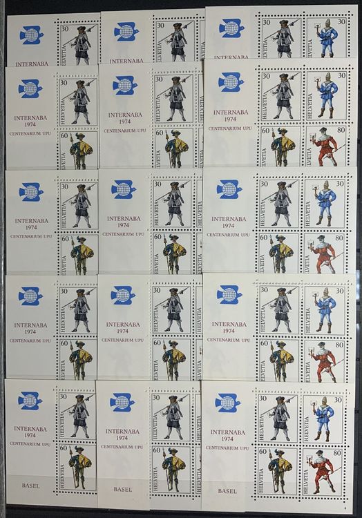 15 x "NABA Basel1974" postfrisch ** (Neu (gemäss Beschreibung)) in Füllinsdorf für CHF 25.3 ...