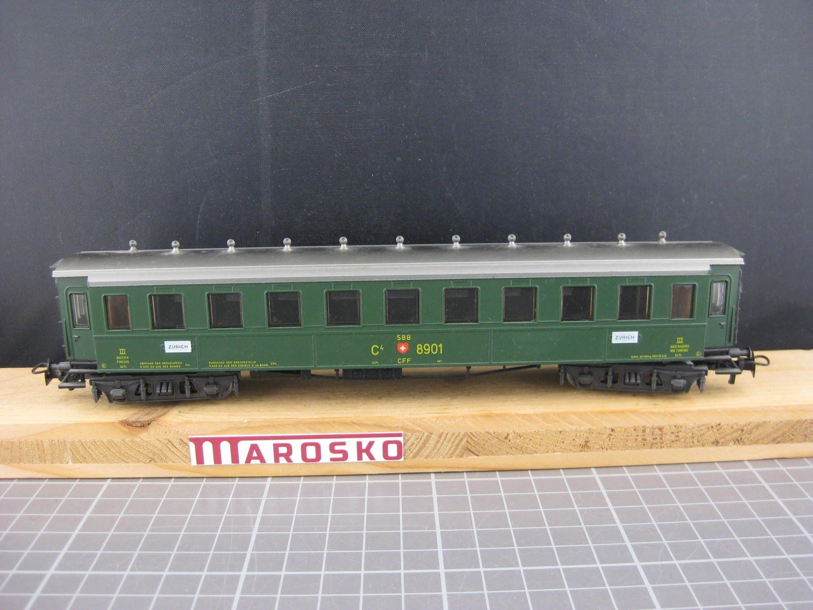 Märklin 4138 SBB Oldtimer Personenwagen C4 8901, mit OVP, . (Gebraucht ...