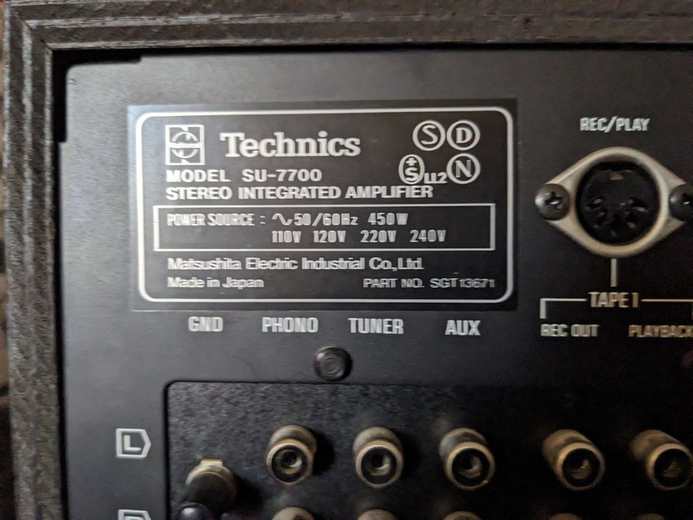 Technics SU-7700 Stereo Integrated Amplifier (Defekt) in Luzern für CHF ...