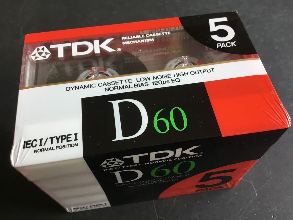 Leer Kassetten TDK D60 5er Pack - Compact Cassette NEU | Kaufen auf Ricardo