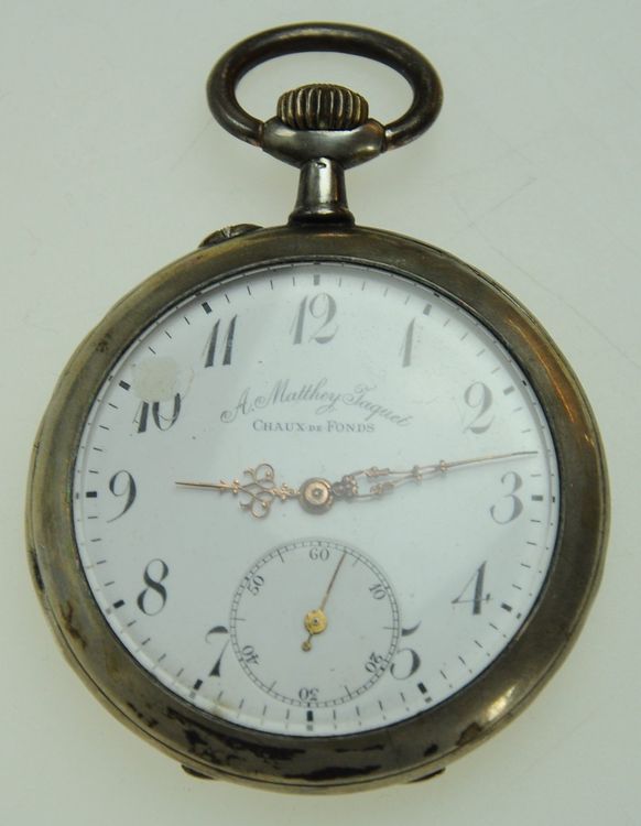 Eisenbahn Taschenuhr Silber Matthey-Jaquet Chaux-de-Fonds (Gebraucht) in Wettingen für CHF 55 ...