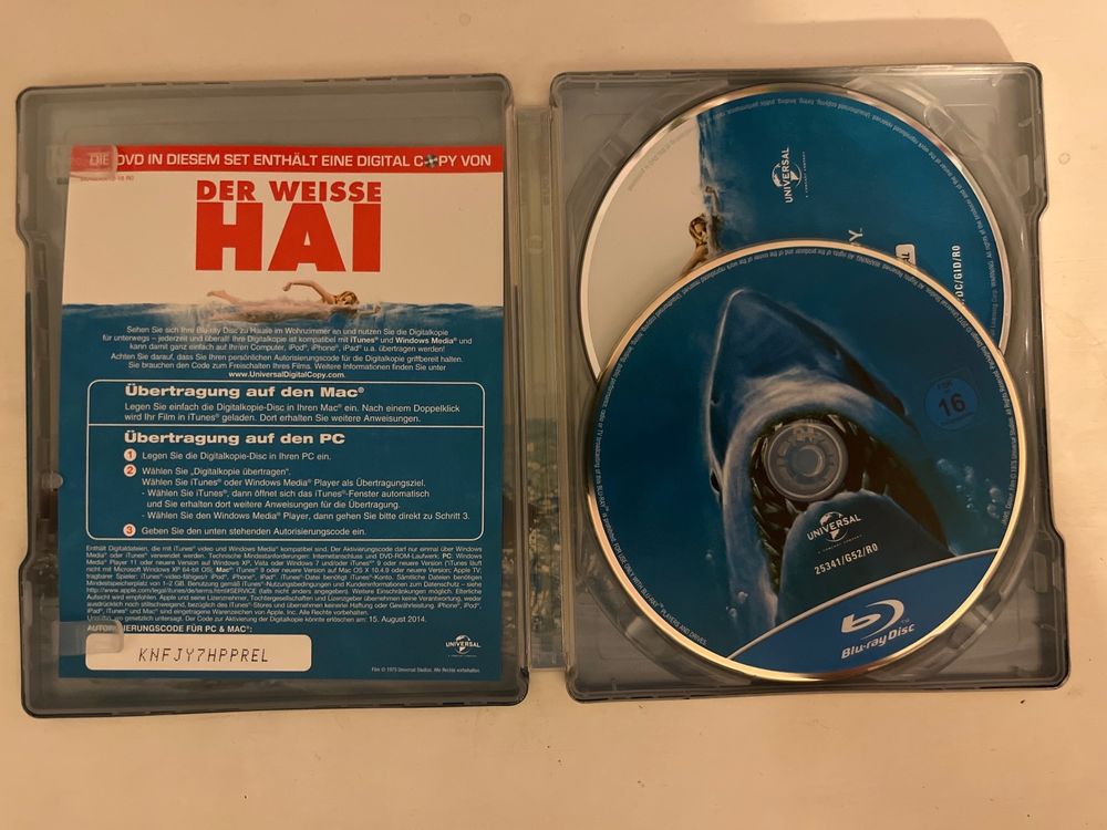 Der weisse Hai (1975) Steelbook Blu-ray 📀 (Neu (gemäss Beschreibung)) in Sierre für CHF 19.95 ...