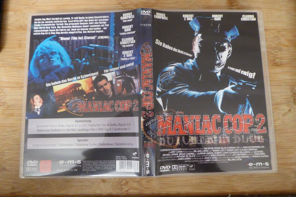 DVD Maniac Cop 2 (Gebraucht) in Allschwil für CHF 8 – mit Lieferung auf ...