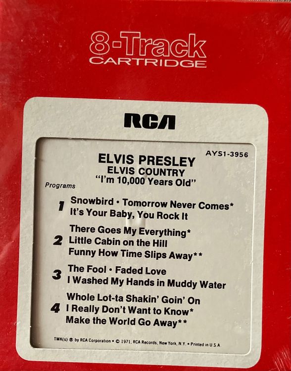 Elvis 8 Spur / 8 Track Kassette originalverpackt | Kaufen auf Ricardo