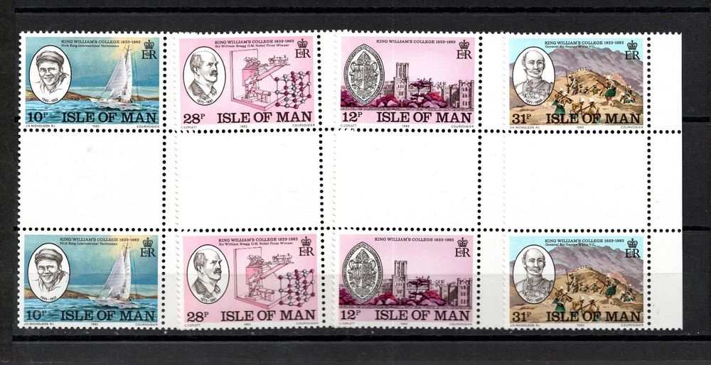 Insel Man 242/45 150 Jahre Williams College Zwischensteg ** (Neu (gemäss Beschreibung)) in ...