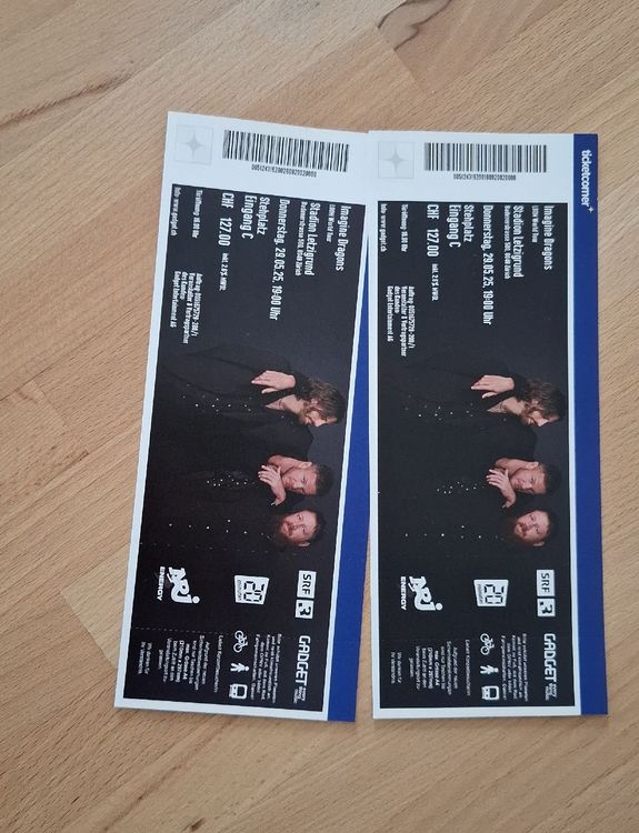 Two Tickets for Imagine Dragons Concert, Zurich, 29.05.25 | Kaufen auf Ricardo
