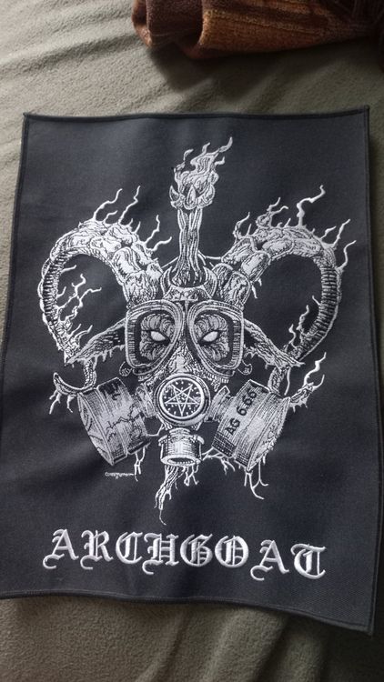 Archgoat Backpatch - Black/Death Metal Kult Patch | Kaufen auf Ricardo